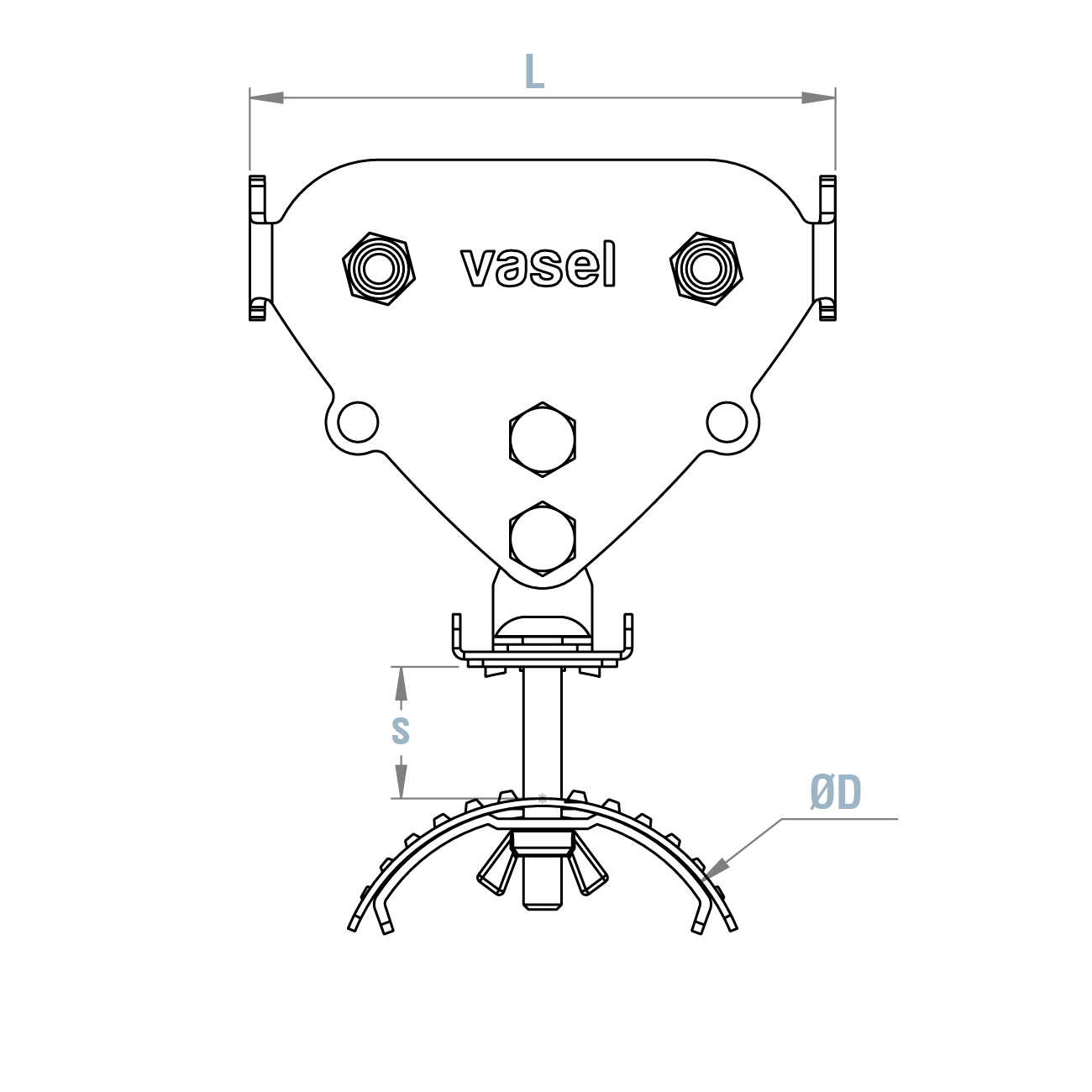 I-Beam Cable Trolley (Y type) (2005 Series-NPI-80) - VASEL Electromechanic