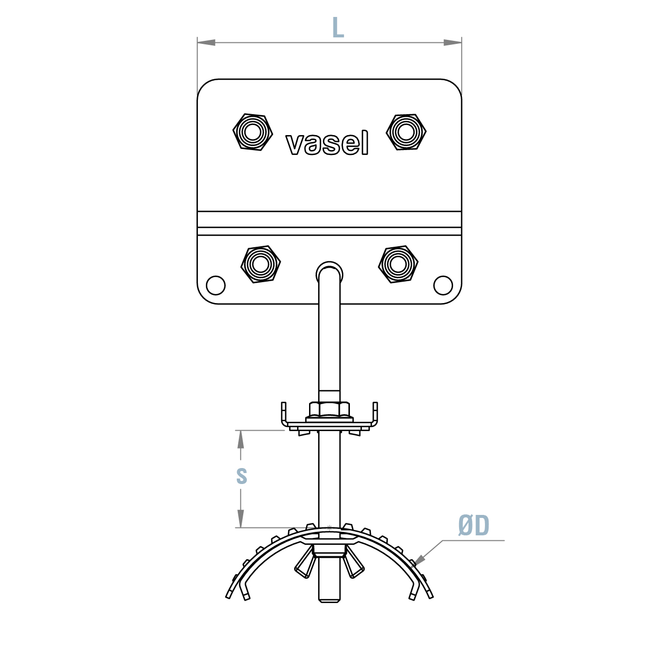 I-Beam Cable Trolley (C type) (2005 Series-NPI-80) - VASEL Electromechanic