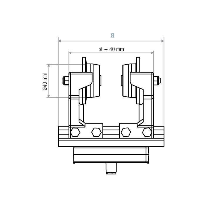 I-Beam Cable Trolley (4w) with balljoint for Roundform Cables (2010 ...