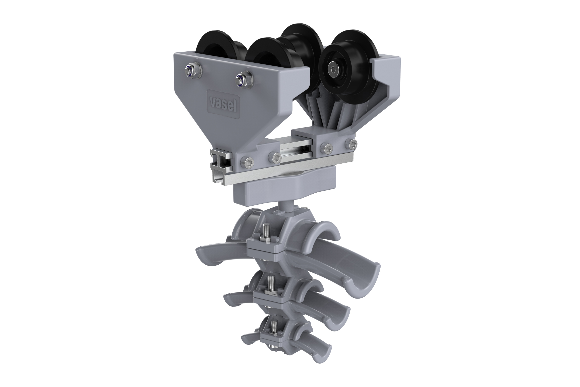 I-Beam Cable Trolley (4w) with balljoint for Roundform Cables (2010 ...