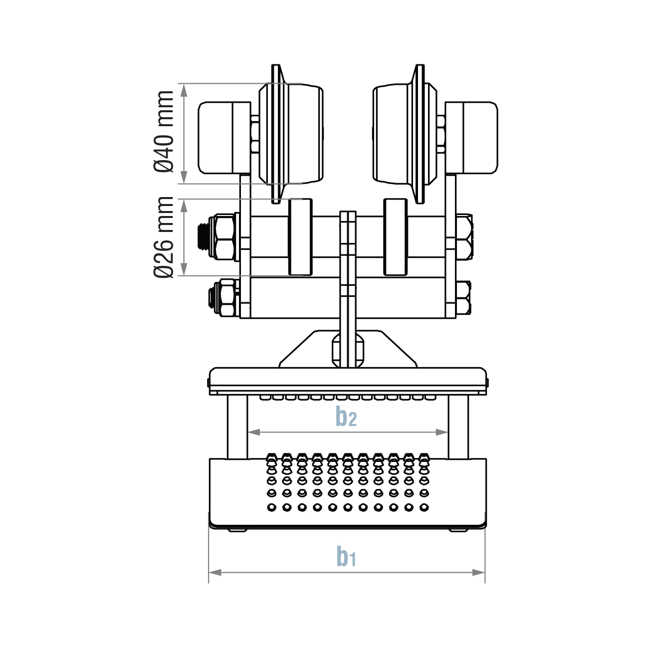 I-Beam Cable Trolley (4WF) for Flatform Cables (2020 Series) - VASEL ...