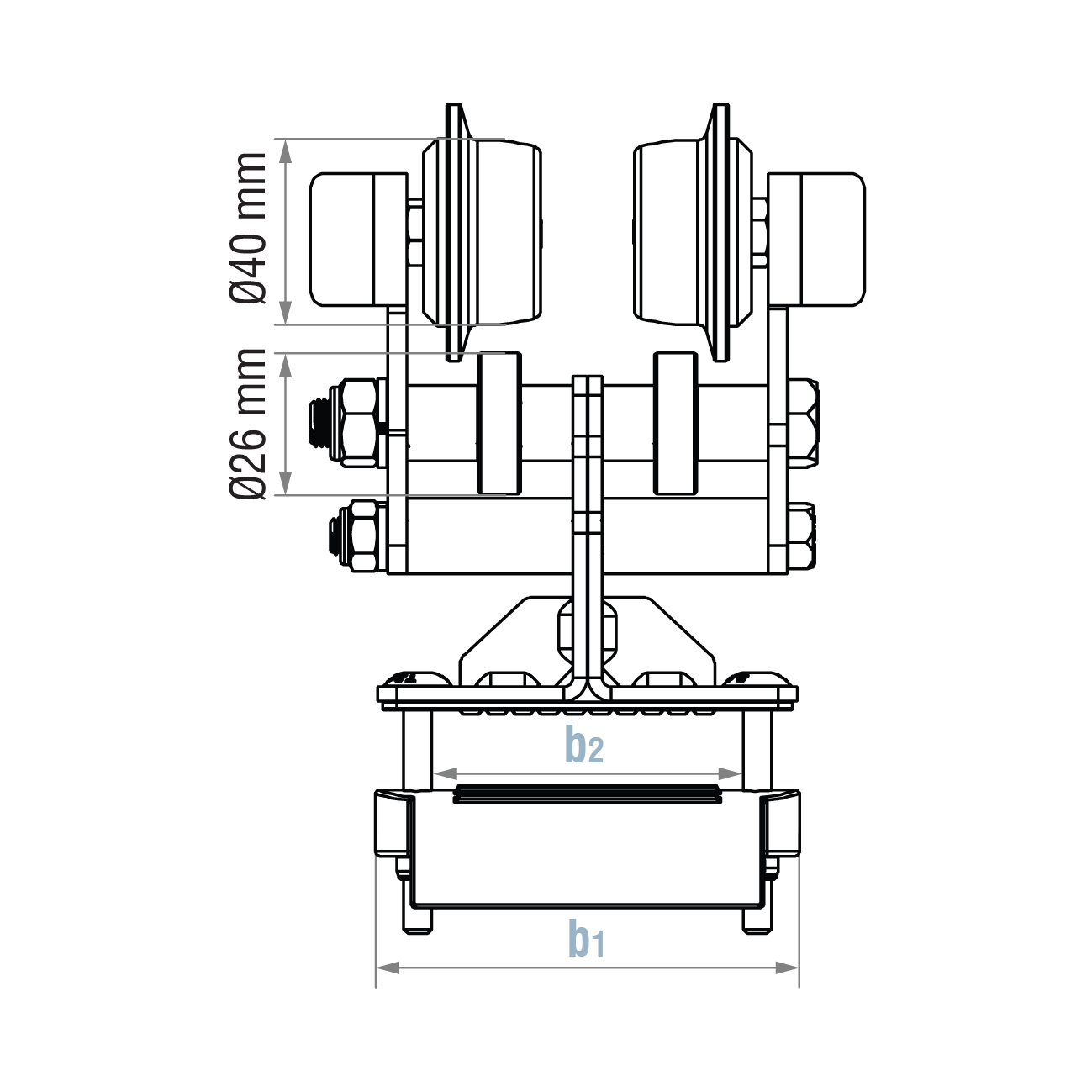 I-Beam Cable Trolley (3WF) for Flatform Cables (2020 Series) - VASEL ...