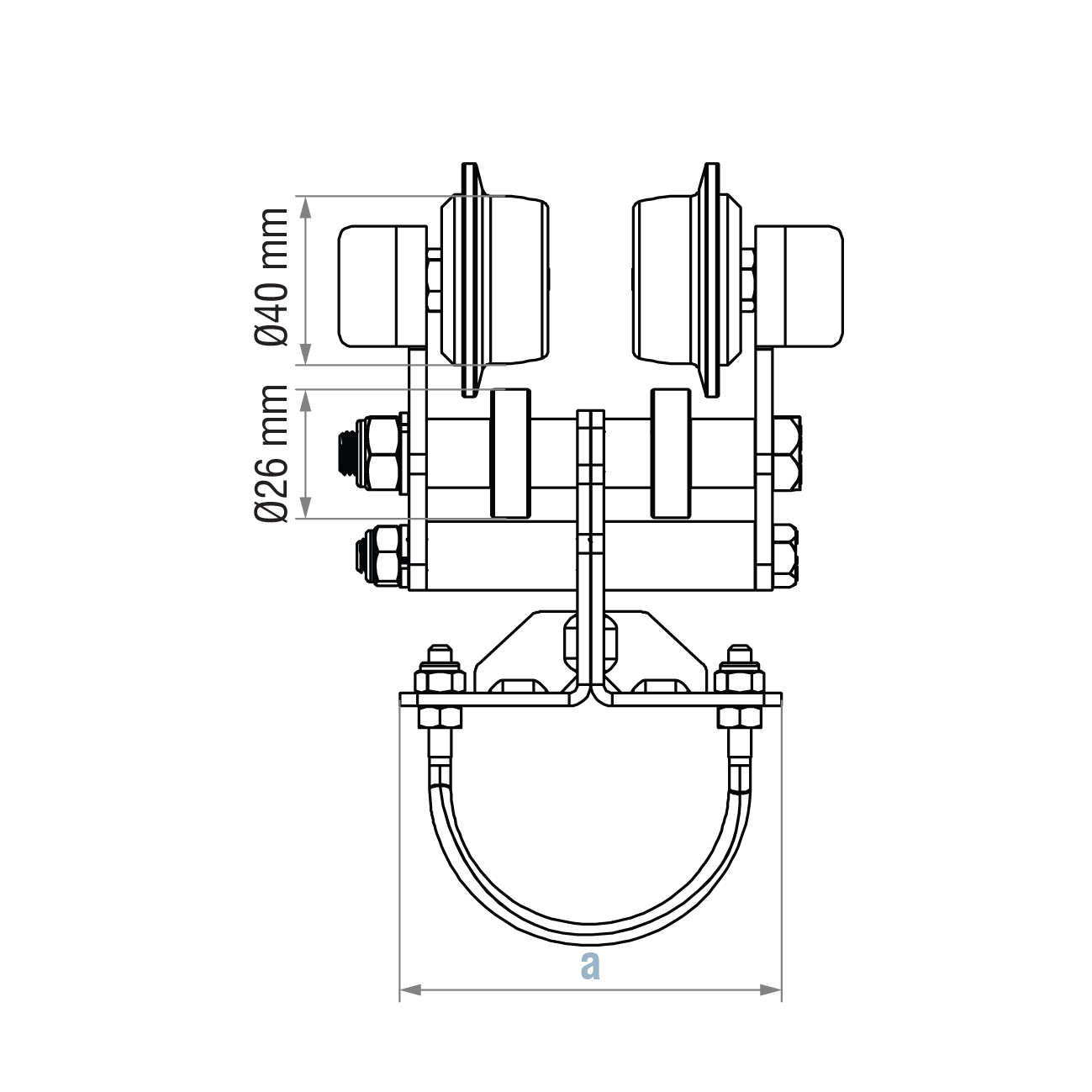 I-Beam Cable Trolley (U-bolt)(4WU) for Roundform Cables (2020 Series ...