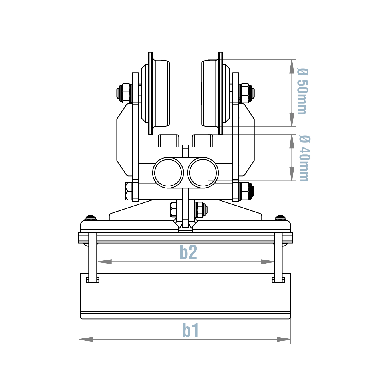 I-Beam Cable Trolley (2070 Series) - VASEL Electromechanic
