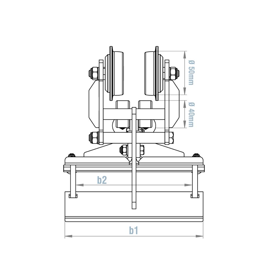 I-Beam Tow Trolley (2070 Series) - VASEL Electromechanic