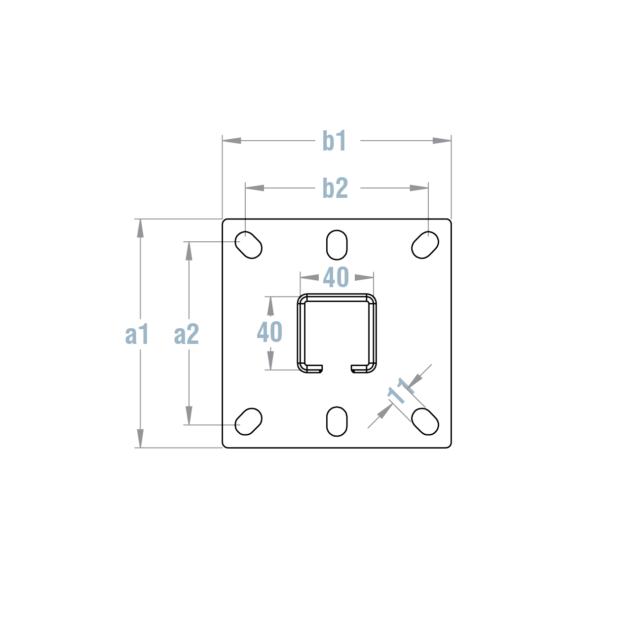 Support Arm for Body Mounting (1012 series) - VASEL Electromechanic
