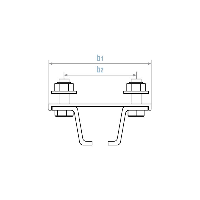 Support Bracket (with two connection bolt) - VASEL Electromechanic