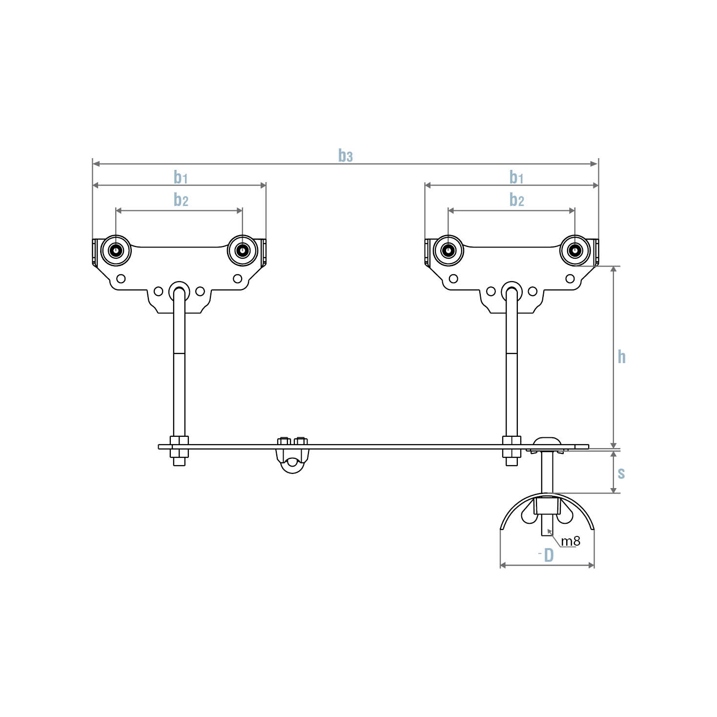 Pendant Station Trolley for Flatform Cables - VASEL Electromechanic