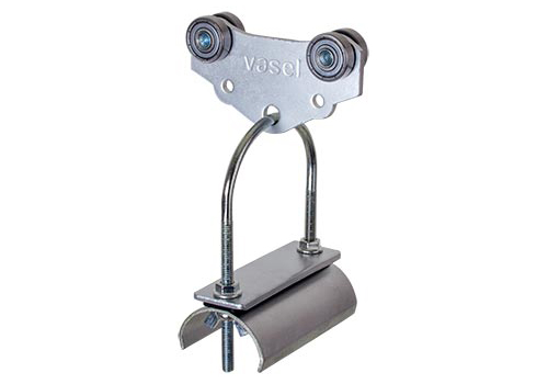 Steel Trolley with Plastic saddle for Flatform Cables (u-bolt) - VASEL ...