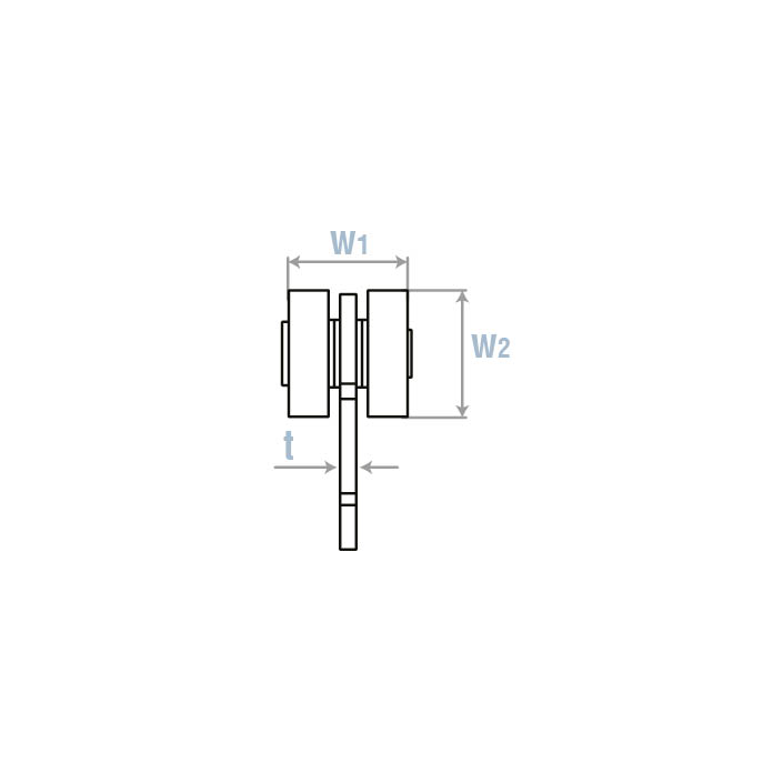 Suspension Trolley (2 Wheel) - VASEL Electromechanic